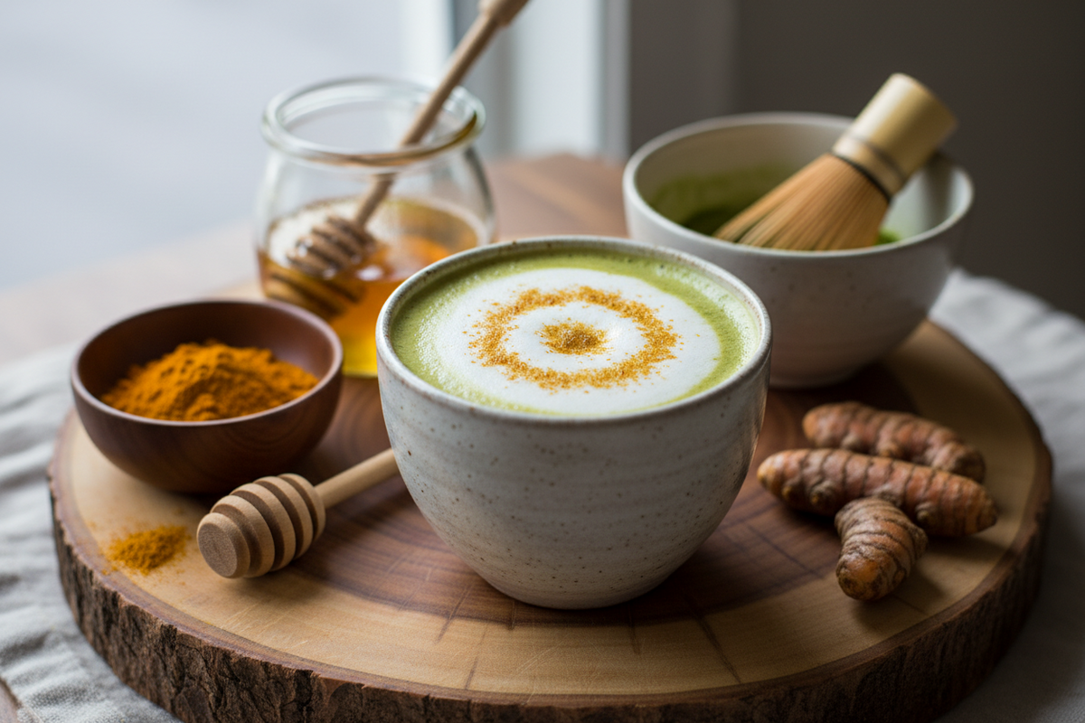 The Ultimate Immunity Boost: Honey & Turmeric Matcha Latte Ritual ...